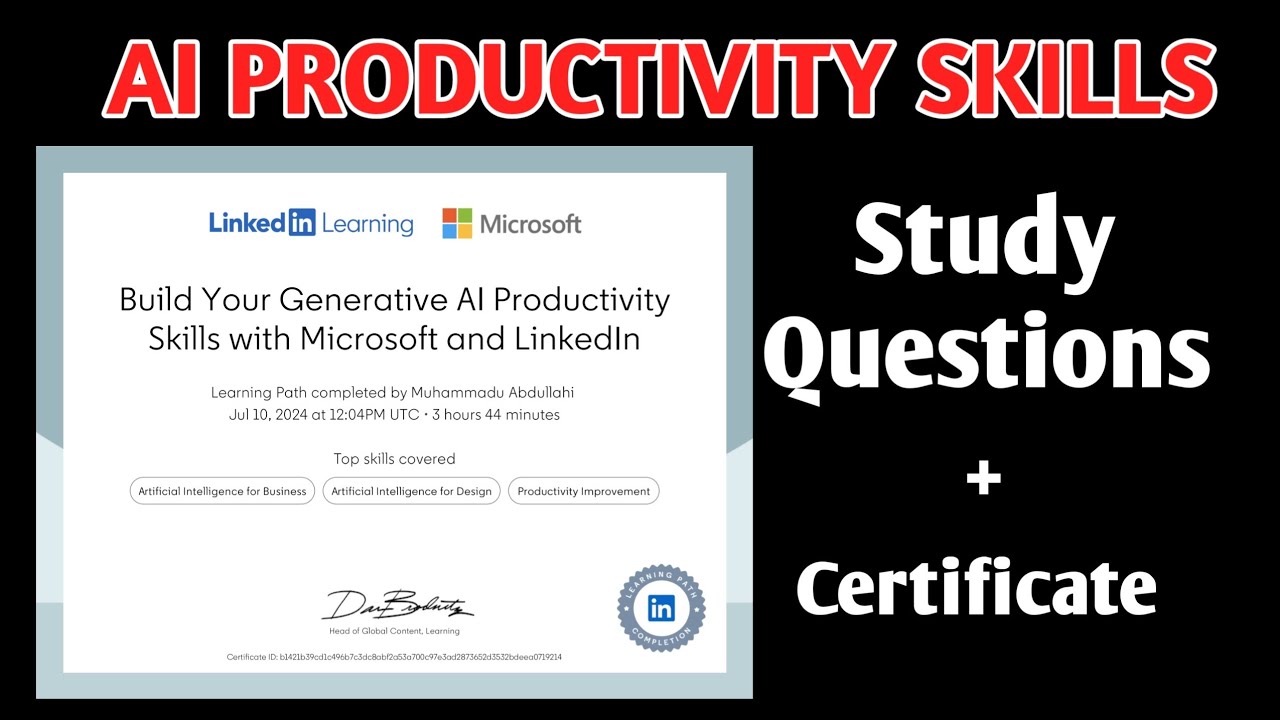Build Your Generative Al Productivity Skills with Microsoft and ...