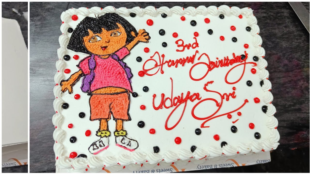 Dora Birthday Sheet Cake