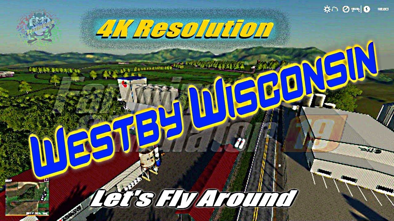 Fs-19 Westby Wisconsin Map Fly it in 4K Resolution - YouTube