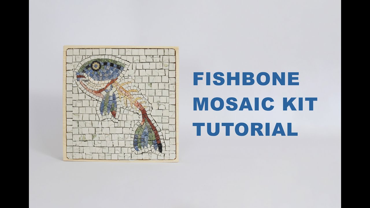 FISHBONE MOSAIC KIT TUORIAL 🐟 How to make a mosaic like a true master ...