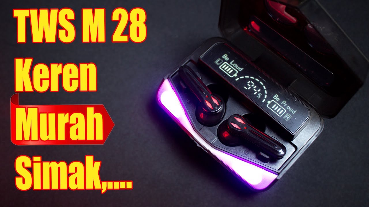 Tws gaming murah m28 - YouTube