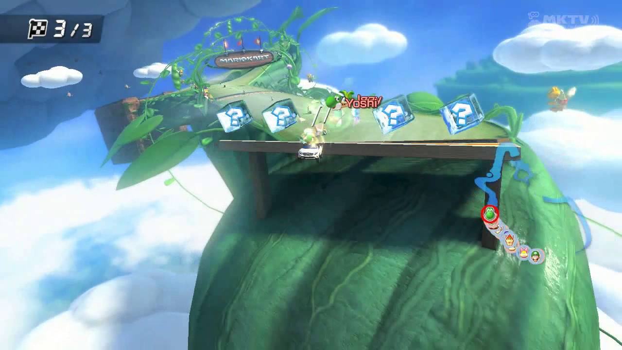 Wii U - Mario Kart 8 - Cloudtop Cruise - YouTube
