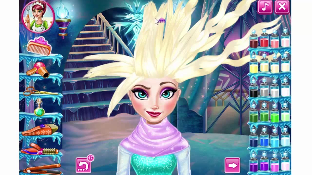 Frozen Elsa Hair Dress Games - YouTube