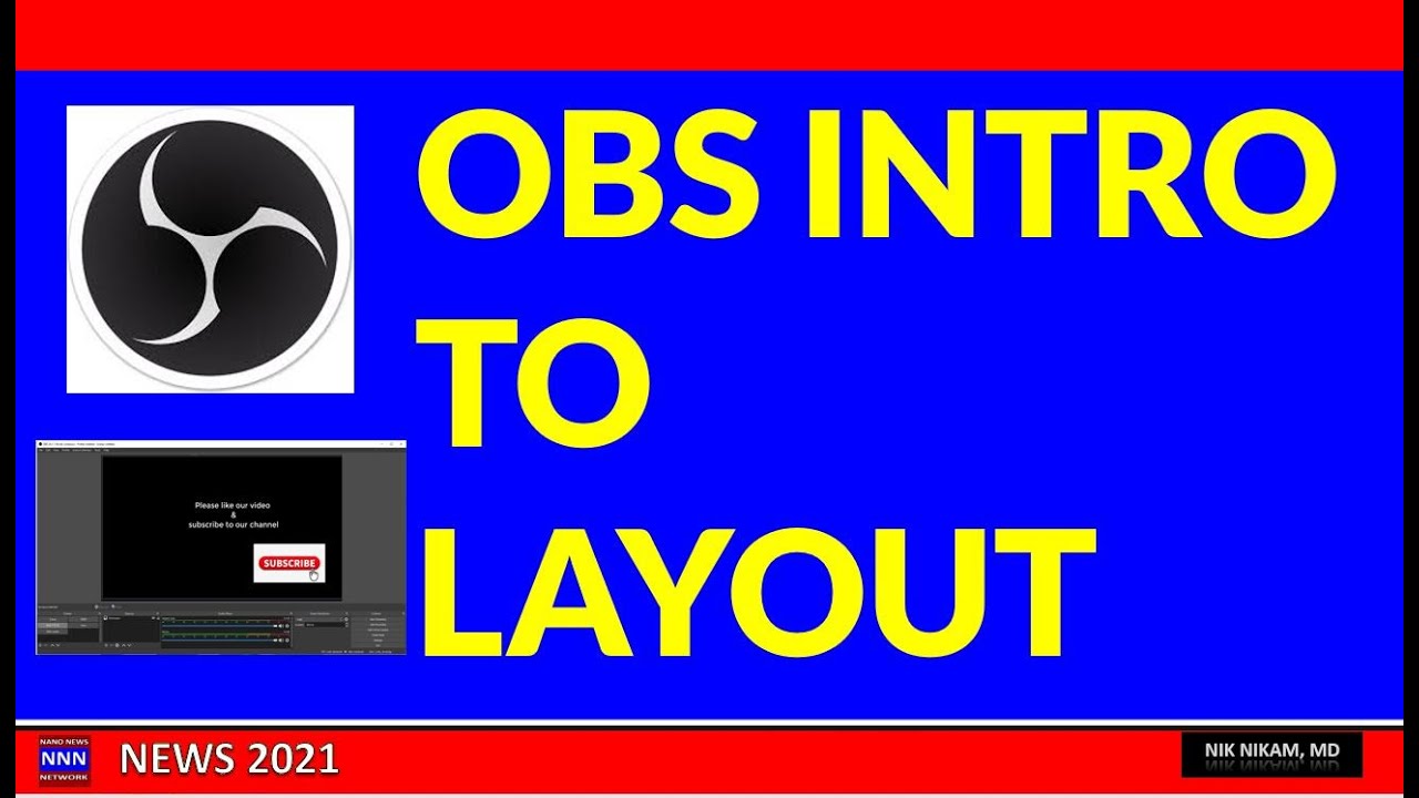 OBS studio | Best Layout Introduction Dr. Nik Nikam - YouTube