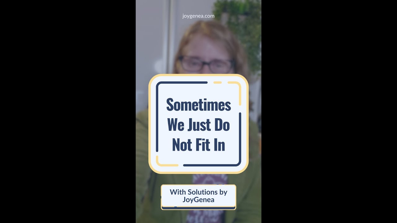 Sometimes We Just Do Not Fit In - YouTube