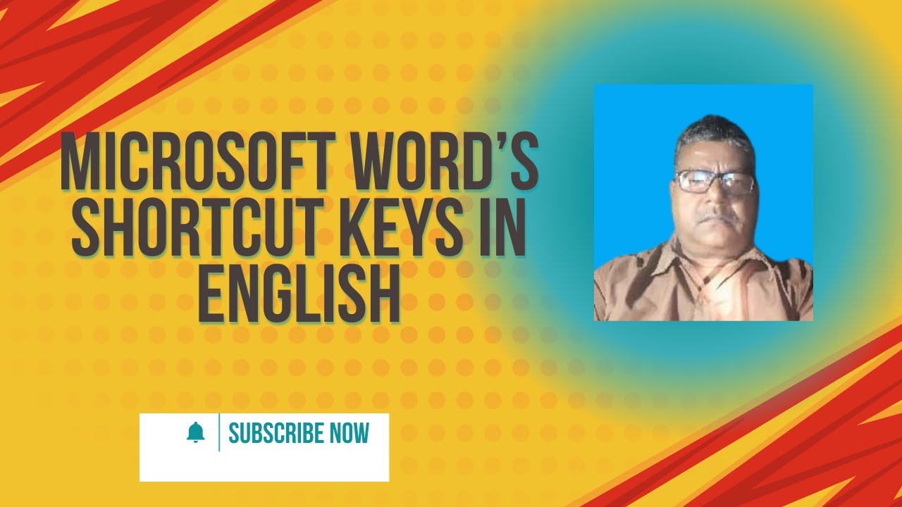 Microsoft Word's Shortcut keys in English - YouTube