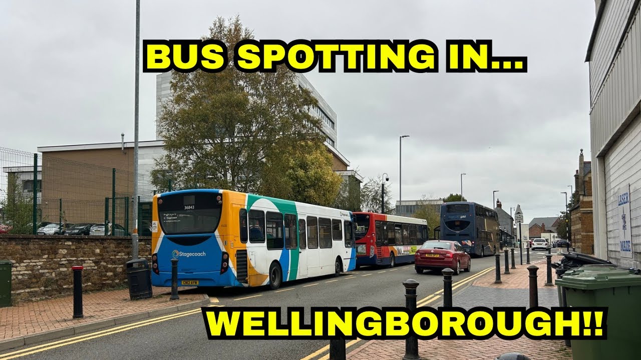 BUS SPOTTING IN WELLINGBOROUGH!! | Monday 13th October || #charlesbuses ...