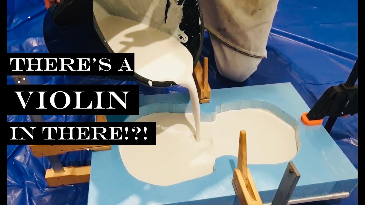 Restoring an Amati copy violin Part 1/6: Making a plaster cast of the ...