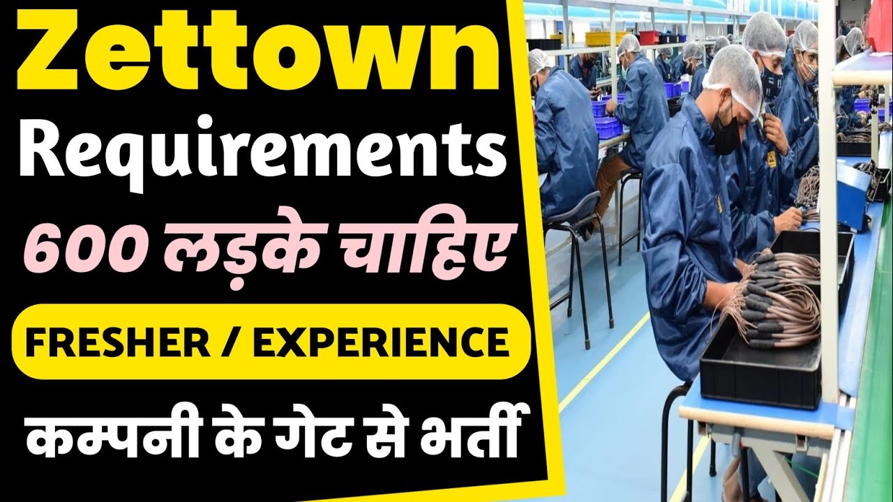 Zet Town Company Me Bharti Suru | Zet Town India Pvt Ltd Noida ...
