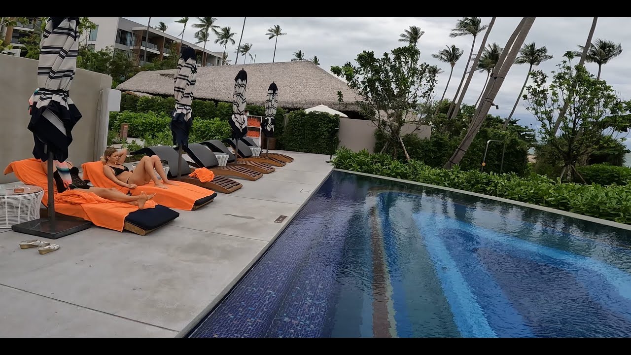 4k มาชมโรงแรม Hyatt Regency Koh Samui - Samui Villa Beach Resort - YouTube