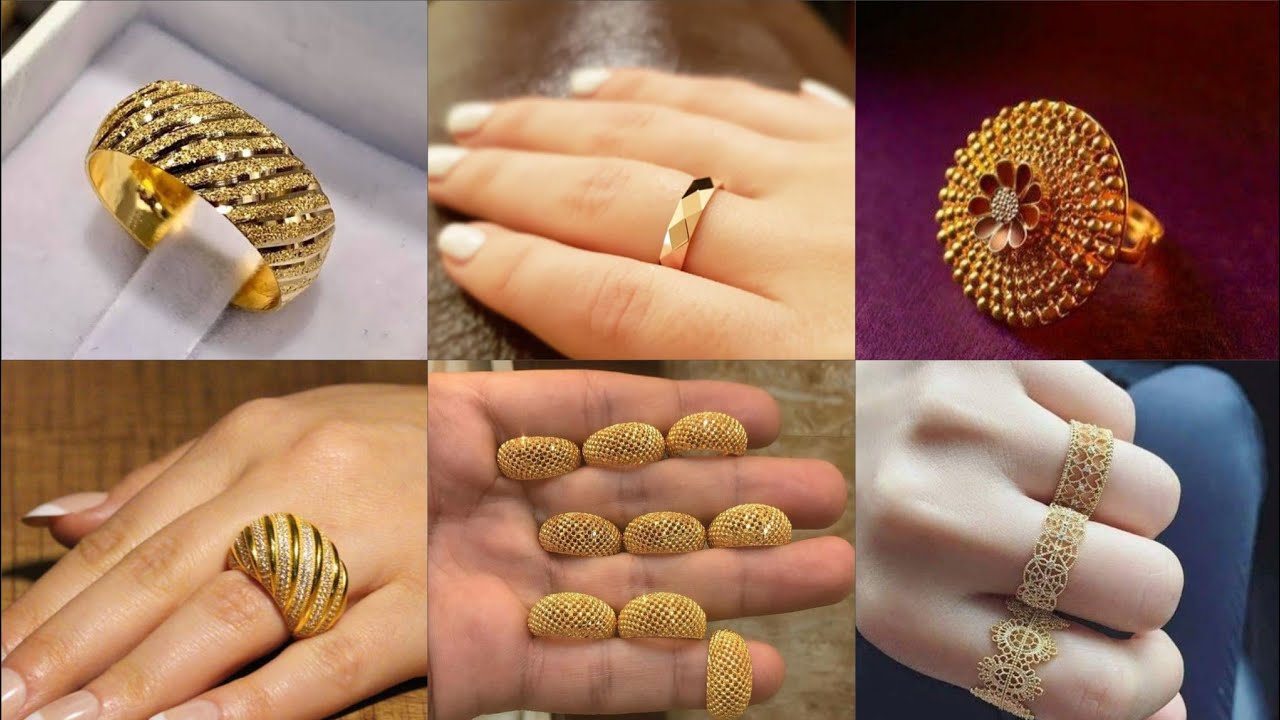 Gold #rings, Ladies fashion rings with luxurious designs, outstanding ...