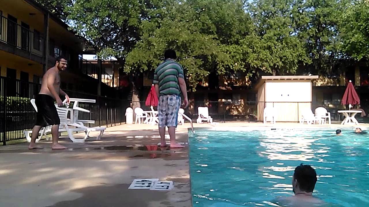 Me getting thrown in pool - YouTube