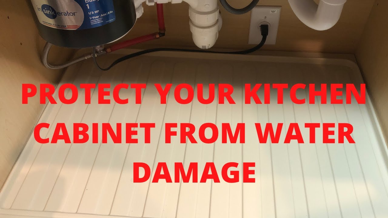 Protect Your Kitchen Cabinet From Water Damage | REV- A-Shelf Drip Tray ...