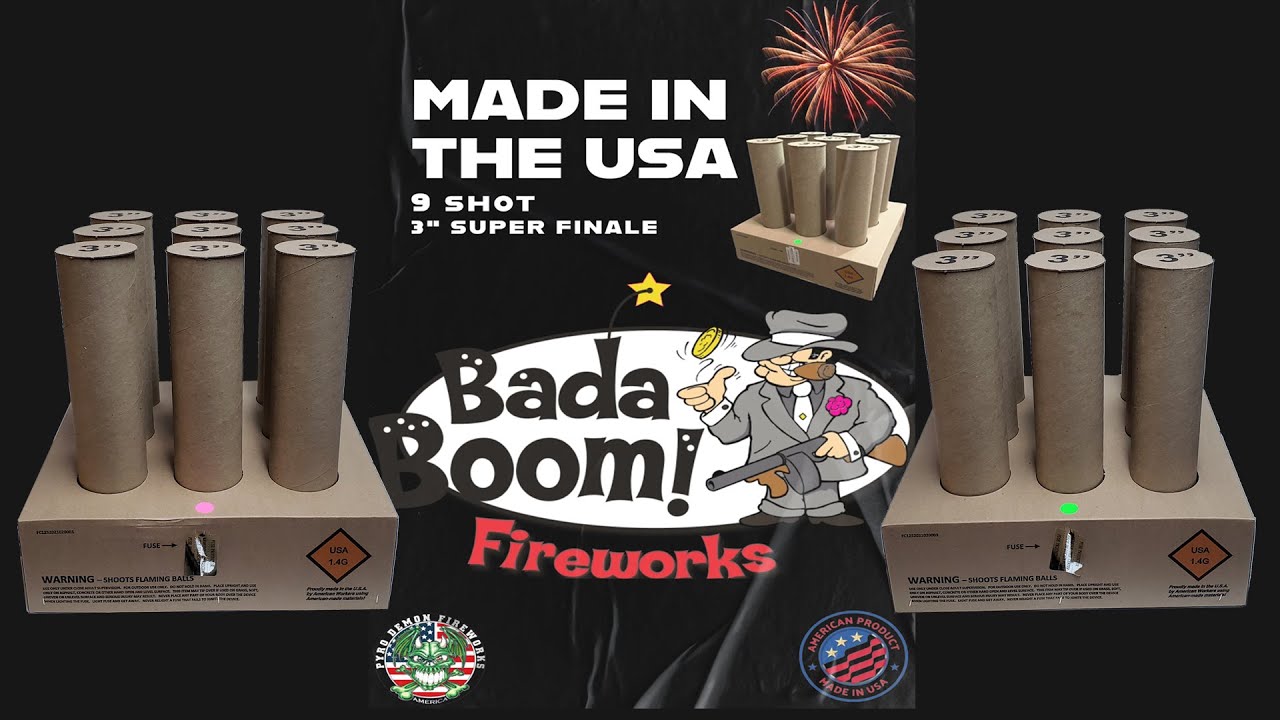 Made In The USA 9 Shot 3" Finale (Bada Boom) - YouTube