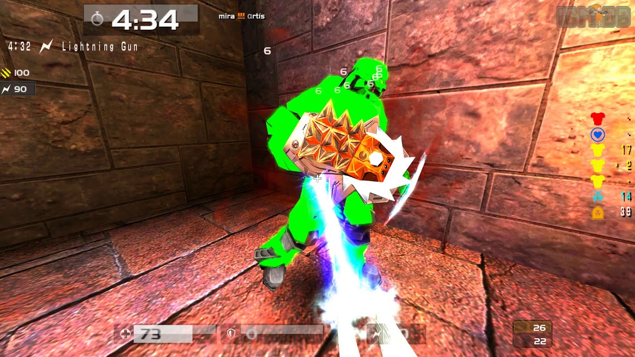 Quake Live: FFA August19 Demon Keep (1 close range airrocket) - YouTube
