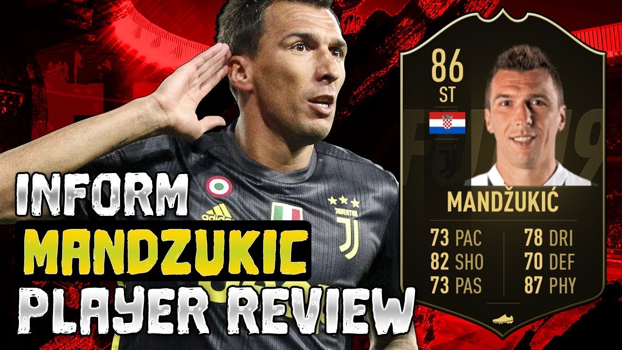 INFORM MARIO MANDZUKIC 86 PLAYER REVIEW!! FIFA 19 ULTIMATE TEAM PLAYER REVIEW - YouTube