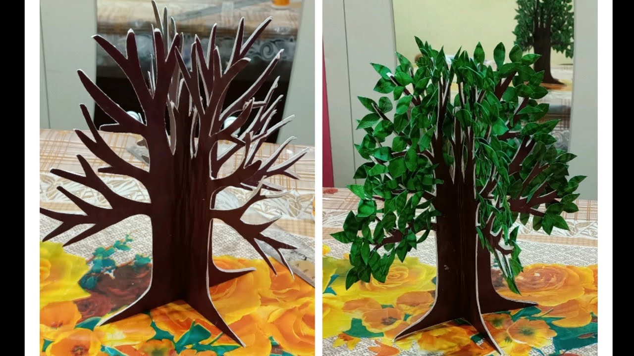 3Dtree craft How To Make 3D Tree By Colourful Sheet YouTube 3dtree-craft-how-to-make-3d-tree-by-colourful-sheet-youtube