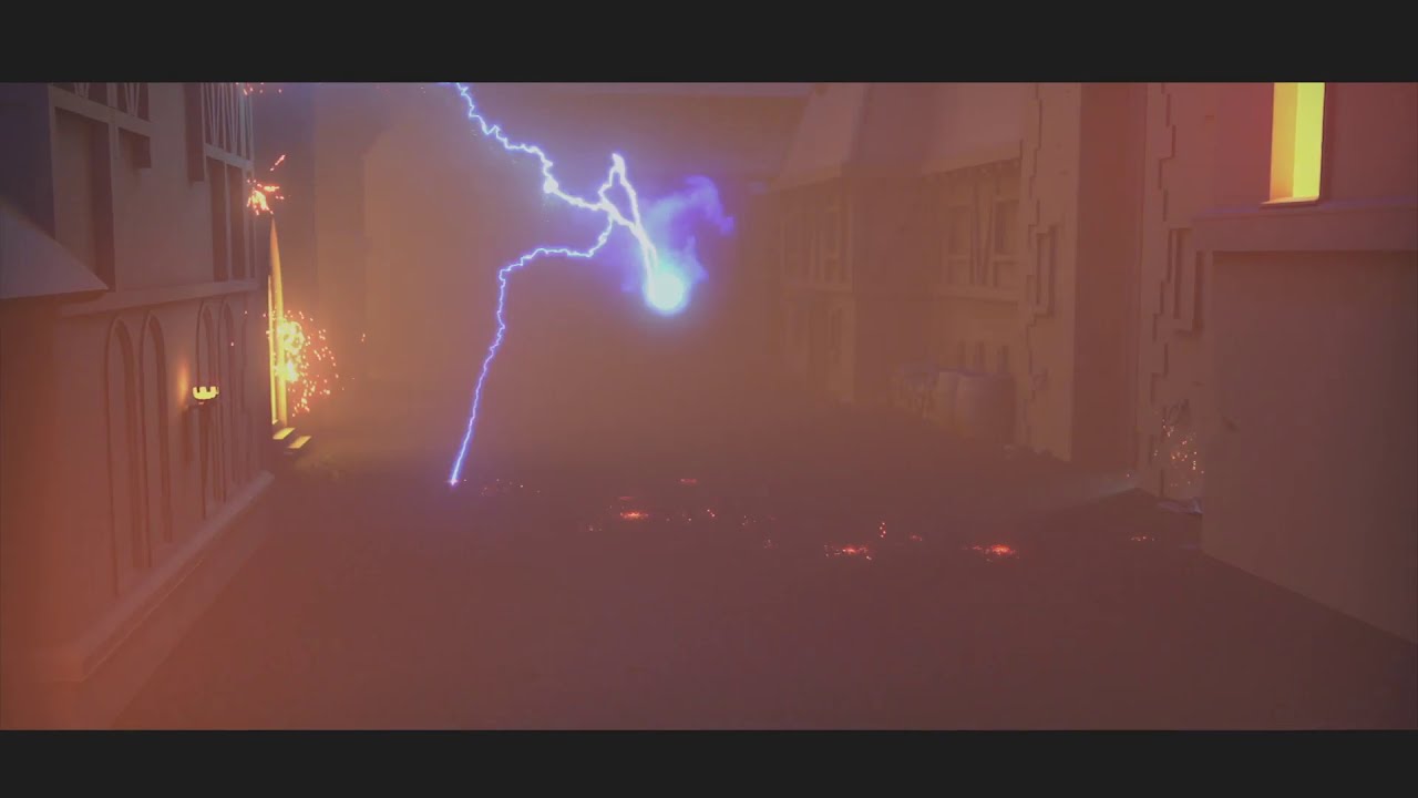 Houdini electric fx (thunder zap) lightning fx HD - YouTube
