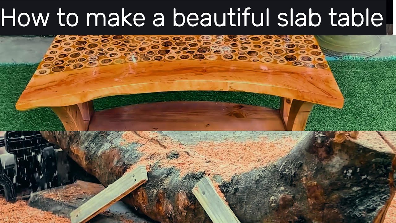 How to make a beautiful Slab Table? - YouTube