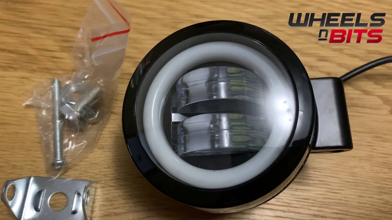 Wheels n bits Round 3" Inch Led Working Light Bar With Halo Ring Led ...