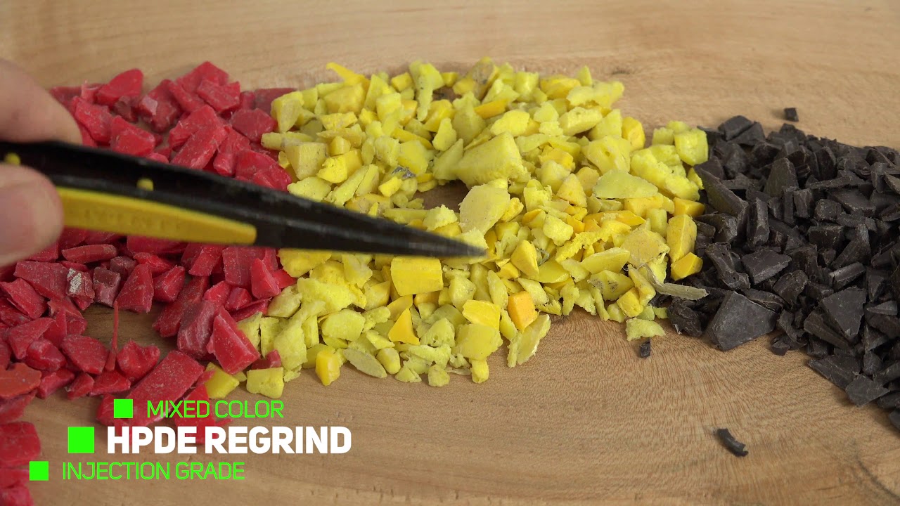 HDPE Injection Grade Regrind - YouTube