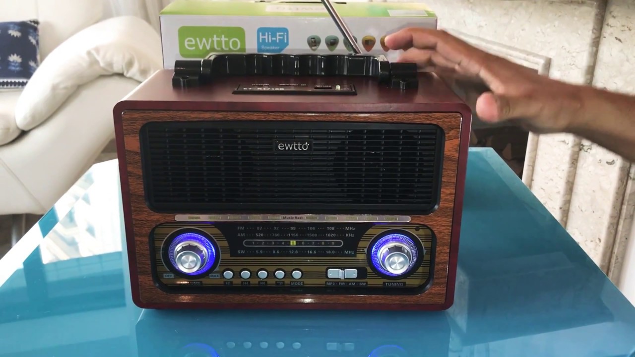 Rádio Ewtto ET R1718B - YouTube