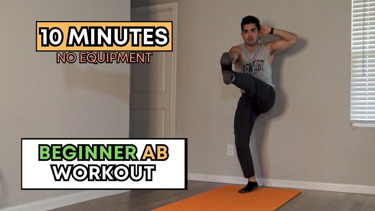 10 MINUTE AB WORKOUT | BEGINNER | W0043 - YouTube