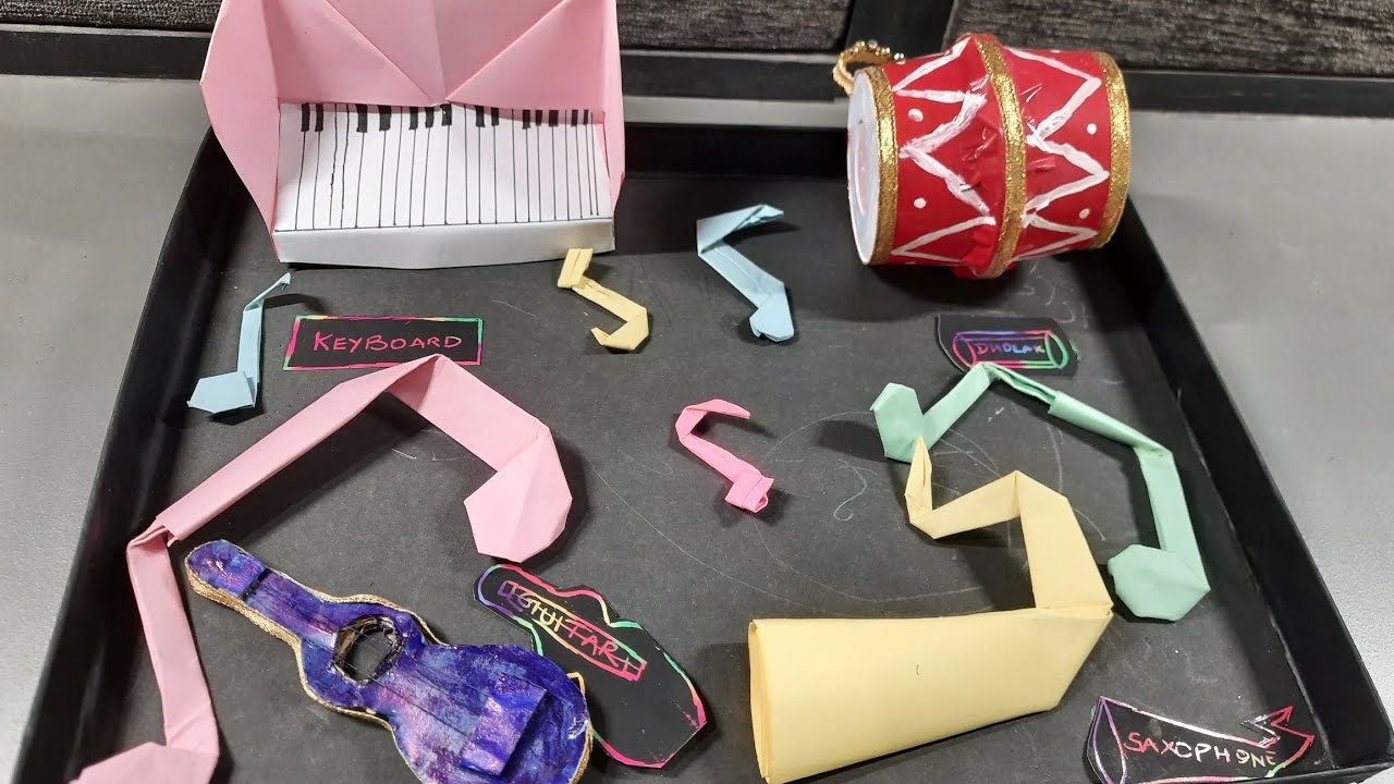 Diy Musical Instruments out of paper,cardboard,cup | Reuse craft ideas ...