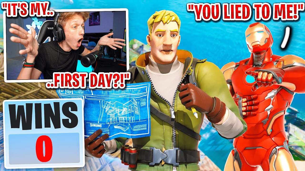 I pretended to be a DEFAULT SKIN and SHOCKED players with my skills ...