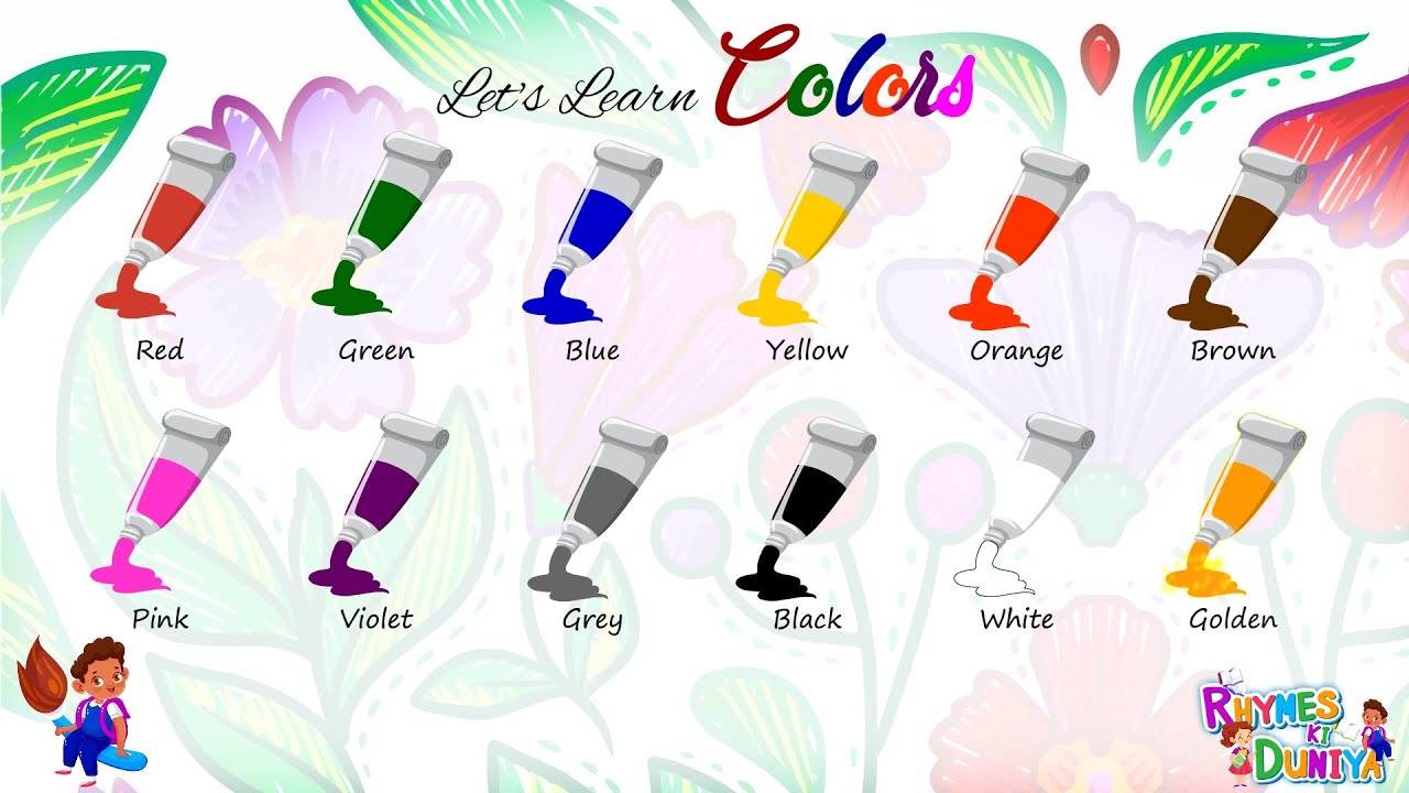 Rainbow Colors for Kids! Learn Color Names in a Fun Way | Interactive ...