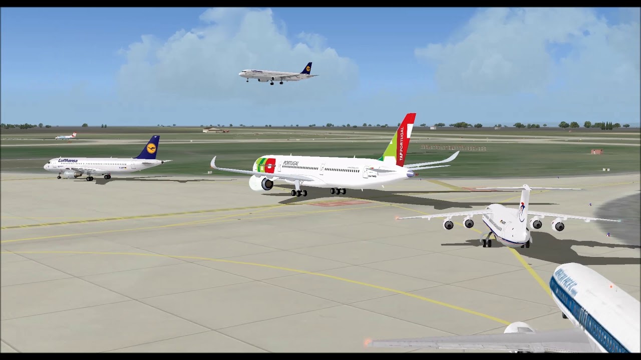 AIRBUS A350 900 XWB TAP AIR PORTUGAL TAKE OFF FROM FRANKFURT INTL ...