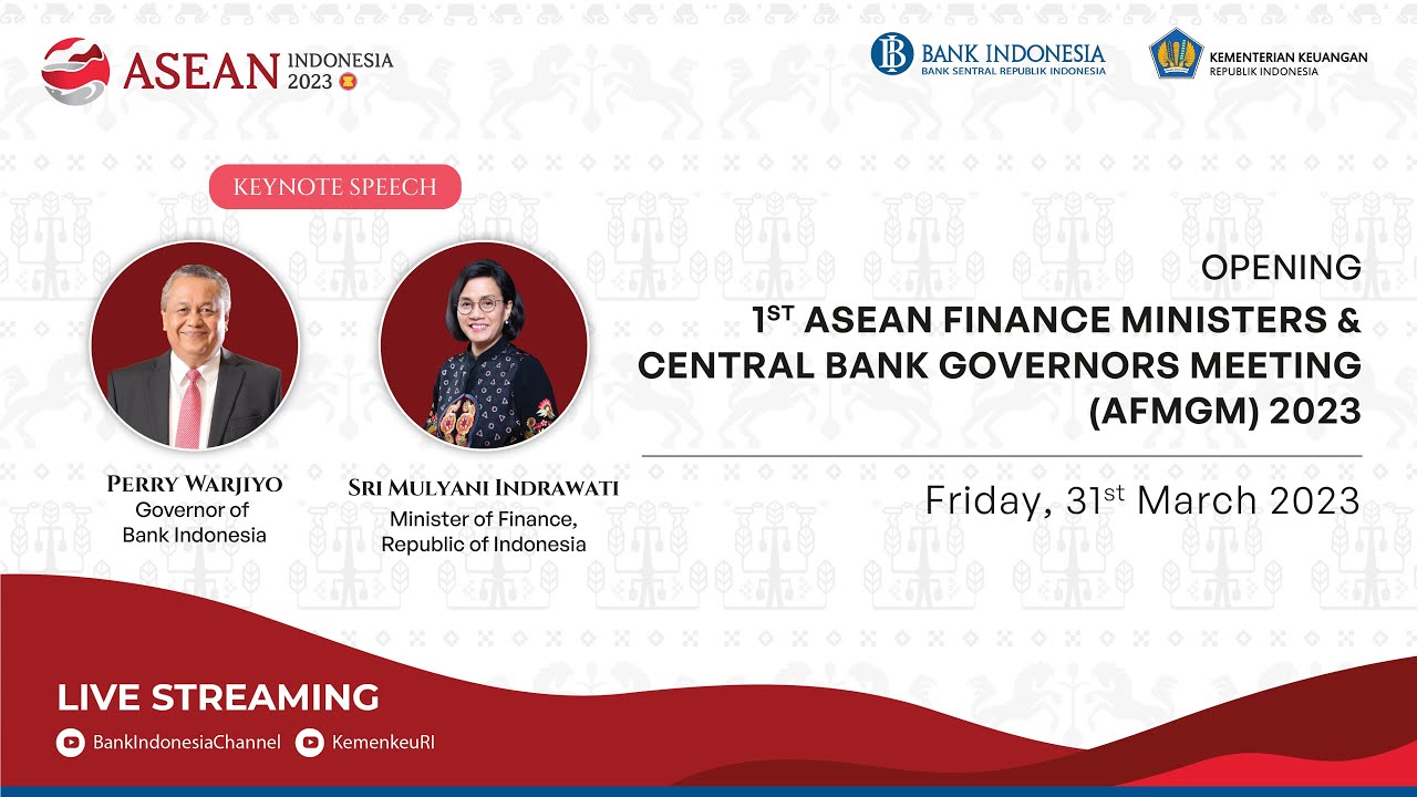 Opening 1st Asean Finance Ministers And Central Bank Governors Meeting