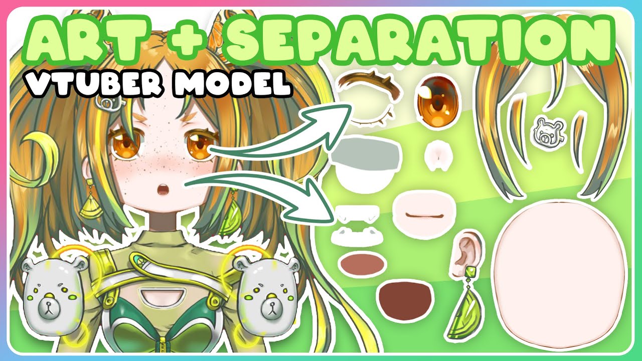 Making Bear vtuber model tutorial [Part 2] | Emylime Neonight - YouTube