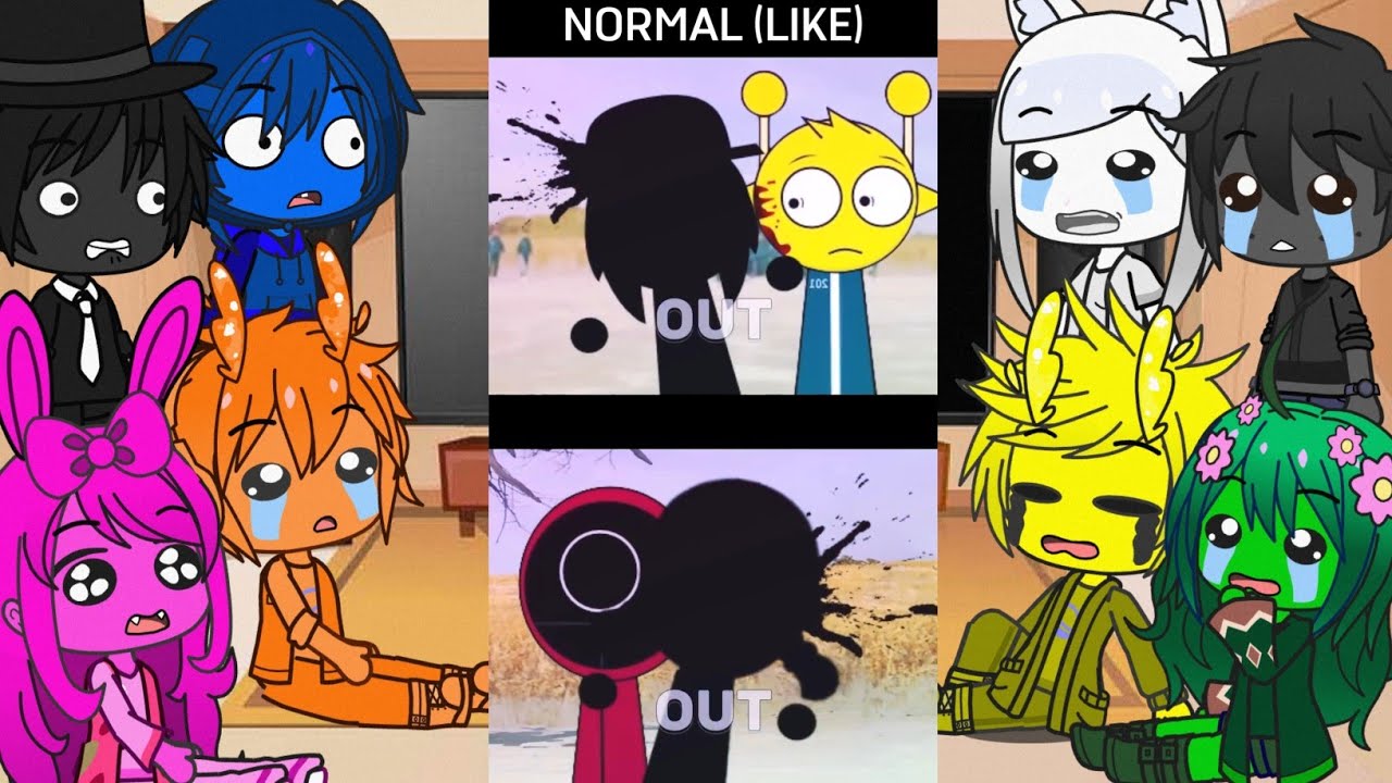 ⚡ Sprunki Incredibox React To TikToks (meme) + Themselves || Gacha Club ...