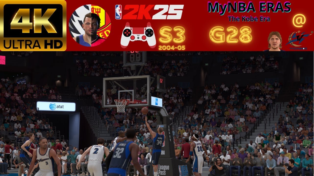 [NBA2K25][HoF]第三季二十八場 @巫師[一鏡到底][曼巴紀元] - YouTube