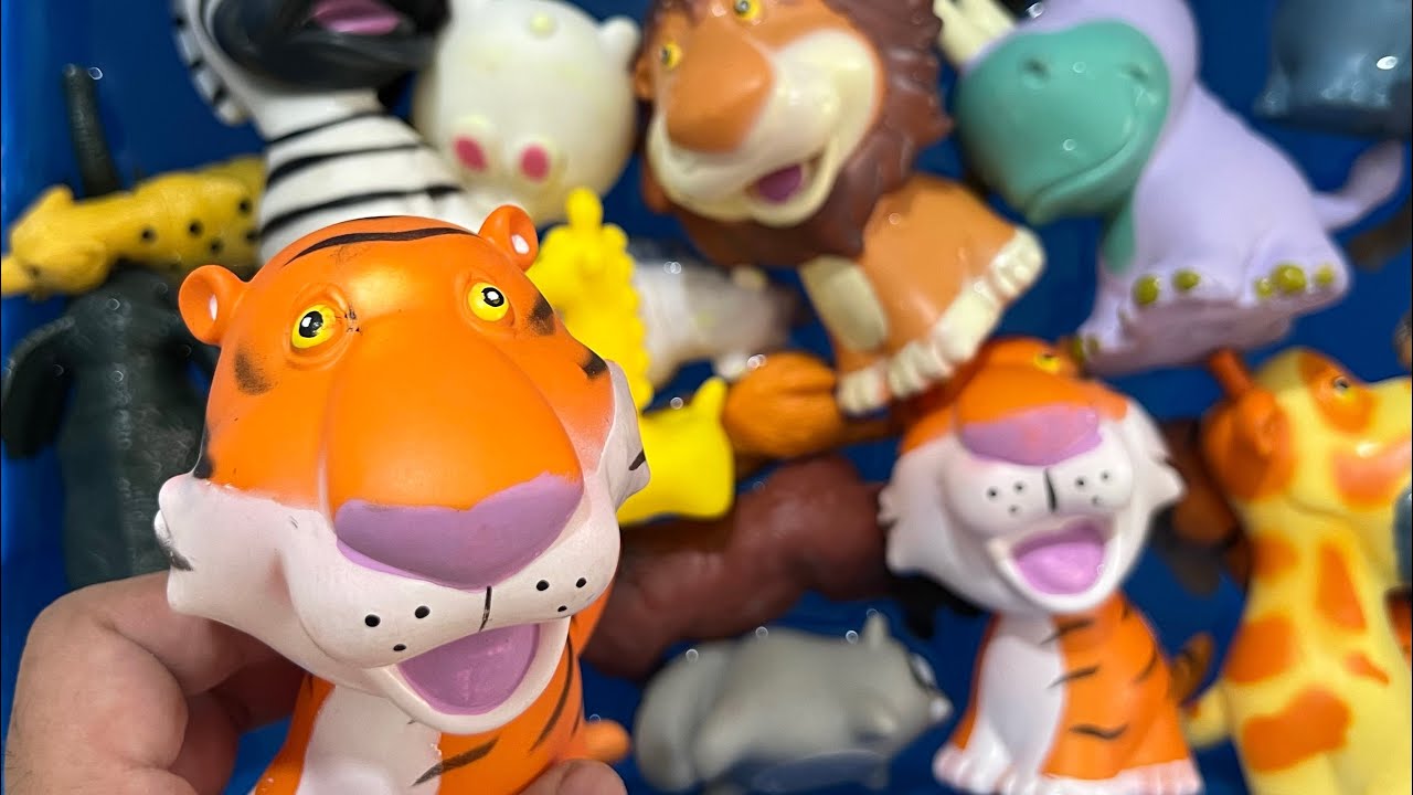 Farm and Wild Animals Toys Video for Kids| Learn About Animals While ...