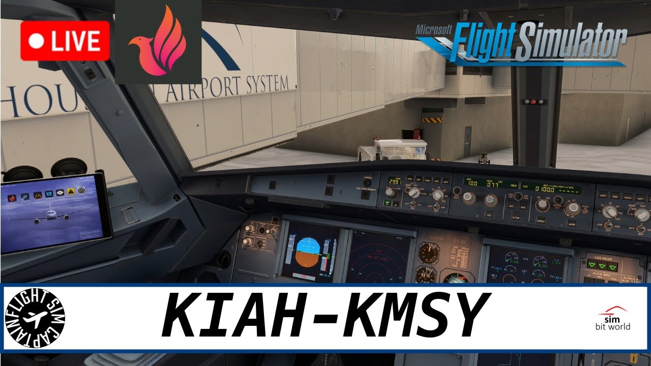 Pro Desk Sim A320 Throttles l KIAH-KMSY l Fenix A320 IAE Engines l ...