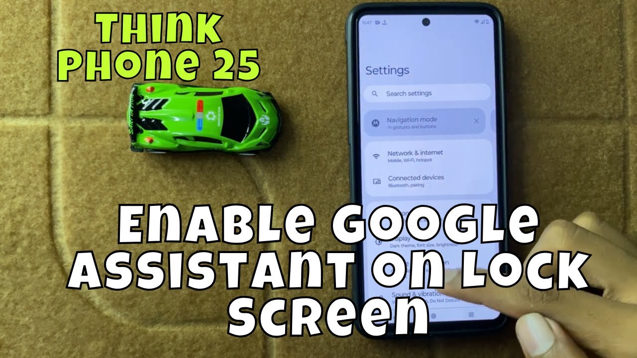 How to Enable Google Assistant on Think Phone 25 Lock Screen - YouTube
