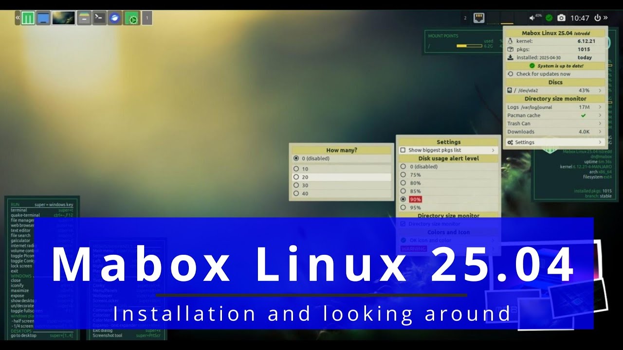 Installing Mabox Linux 25.04 and look around - YouTube