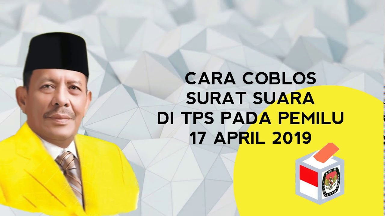 Cara Coblos Caleg DPR RI Dapil Aceh 1 - HT Zulkarnaini - YouTube