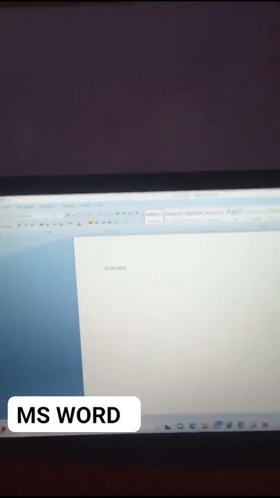 MS WORD##### DATE AND TIME - YouTube