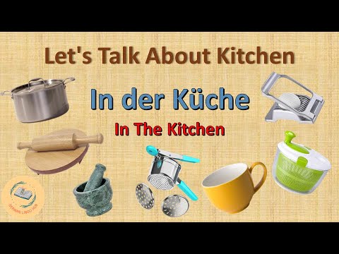 Learn Daily Routine Kitchen Items Names in German | German Vocabulary ...