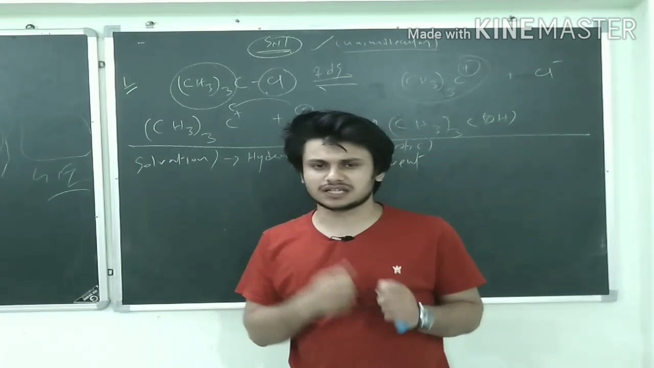 Sn1 reaction basics explained# CHEMIIT- VISHAL SINGH - YouTube