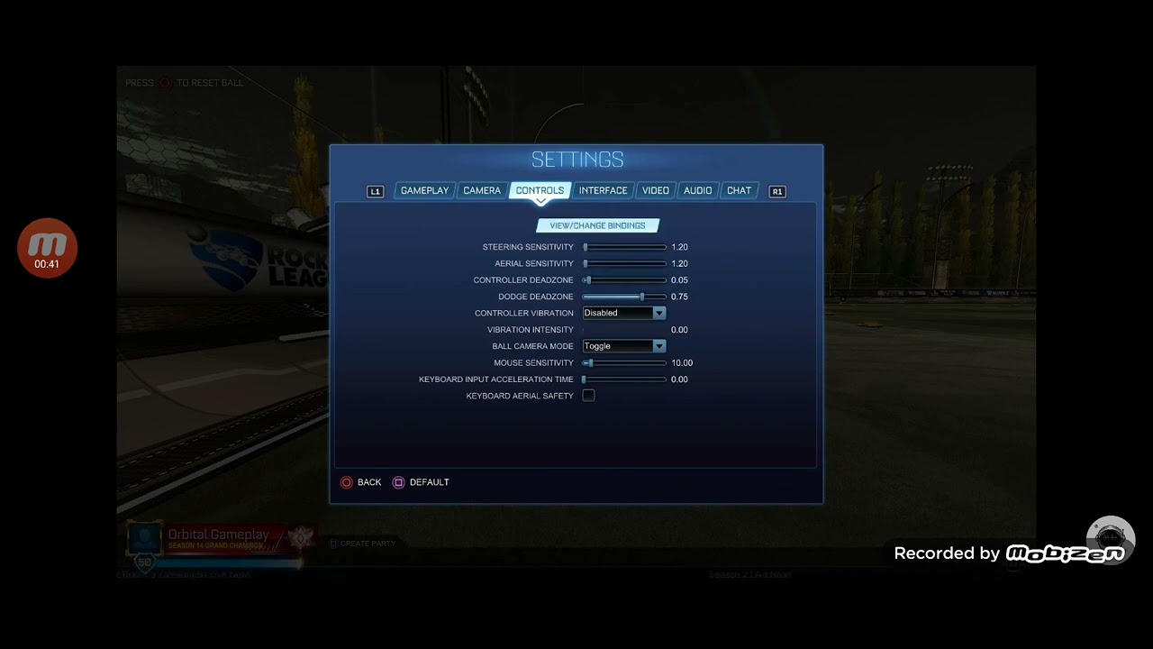rocket league - arsenal camera/control settings ( new settings ) - YouTube
