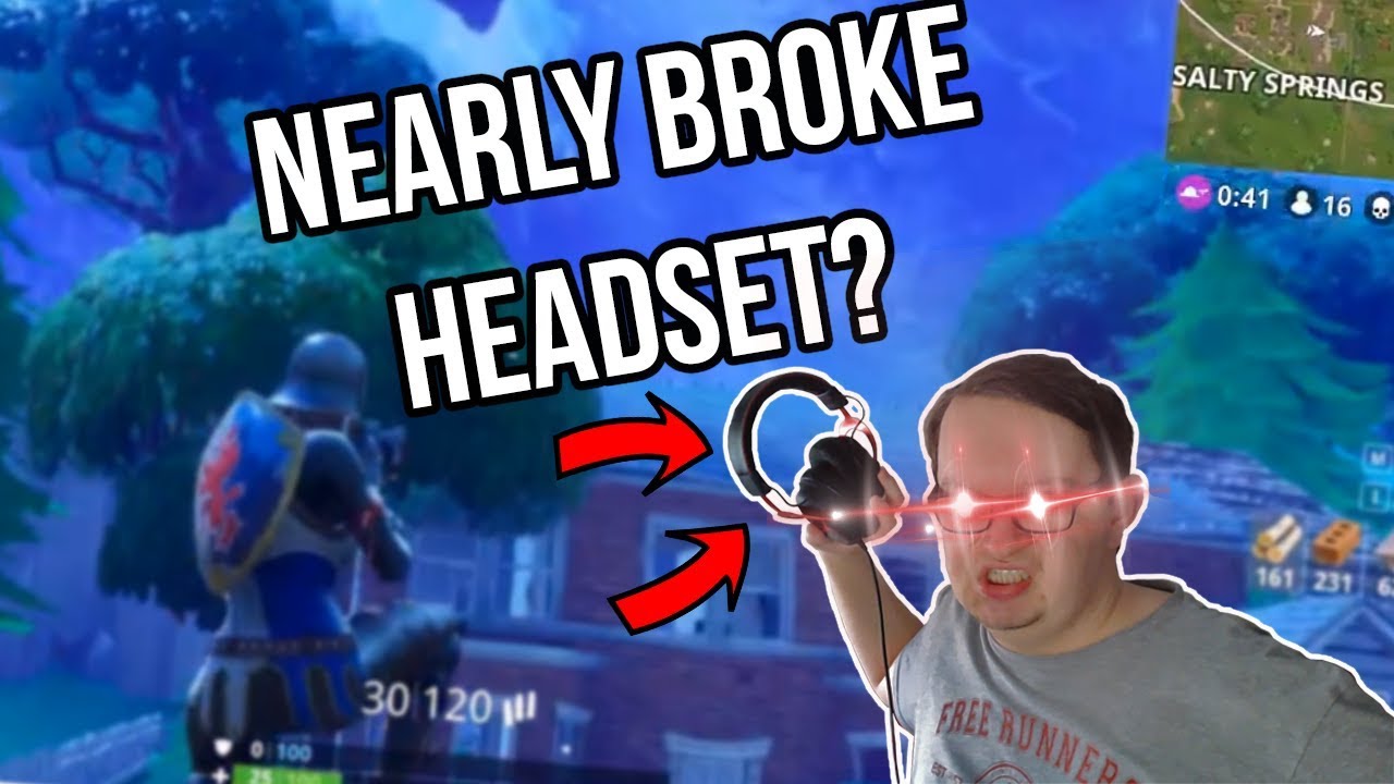 I NEARLY BROKE MY HEADSET!! | Fortnite Battle Royale Rage Gameplay ...