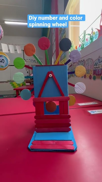 Diy number and color spinning wheel - YouTube