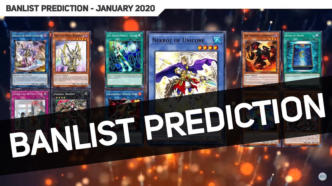 Yu-Gi-Oh! TCG January 2020 Banlist Prediction & Discussion - YouTube