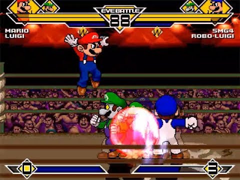 SK MUGEN - Mario & Luigi vs SMG4 & Robo-Luigi + 2 Luigi Edits vs ...