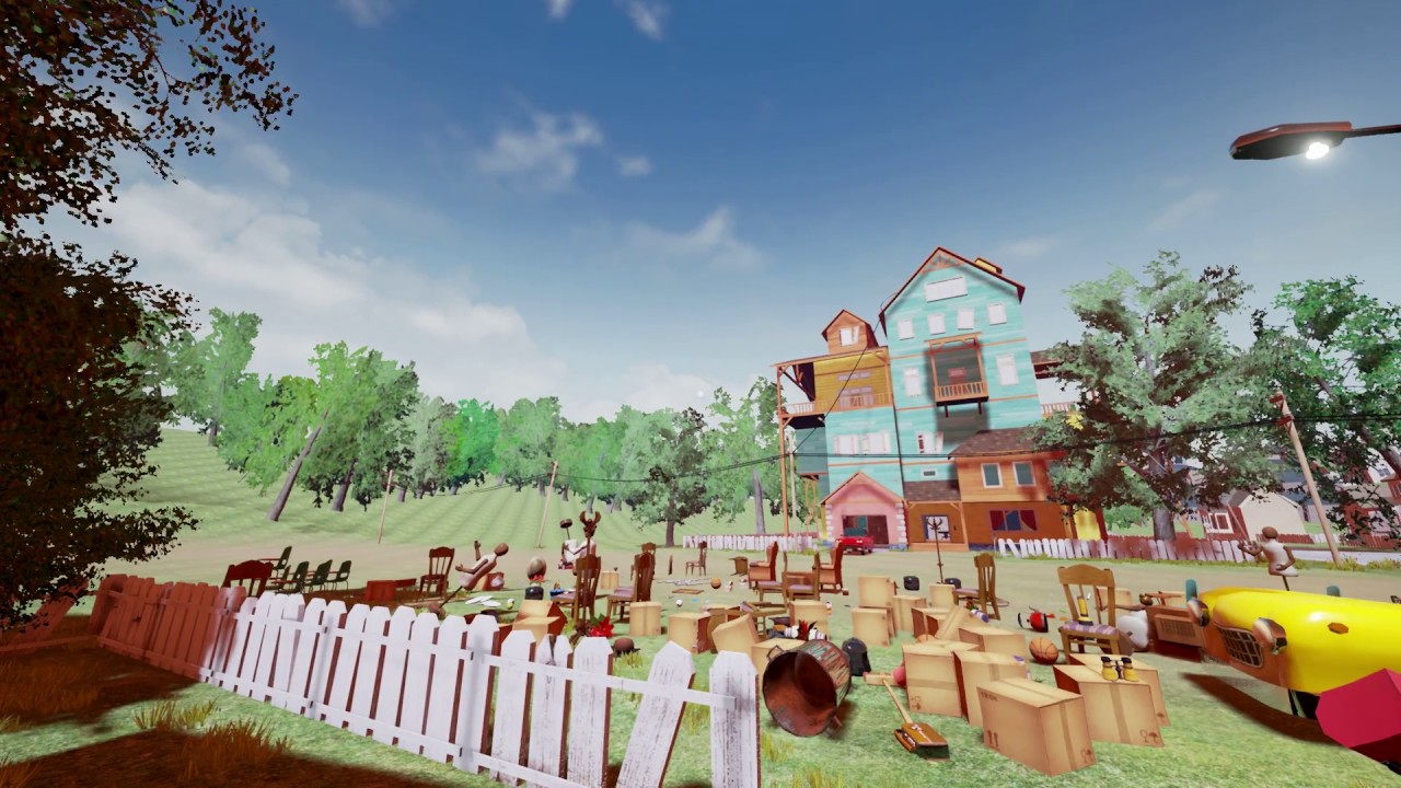 Hello neighbor part 4 All props in game ! - YouTube