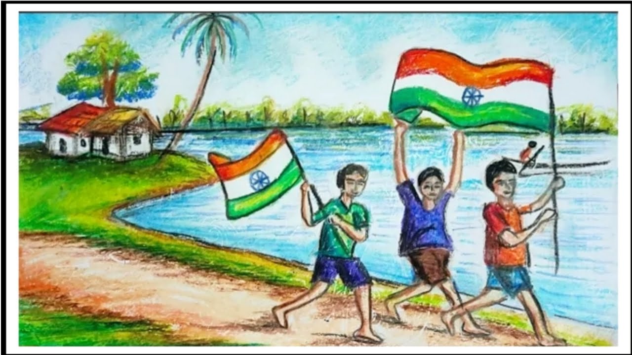 Independence Day drawing /15 August drawing/Independence Day poster ...